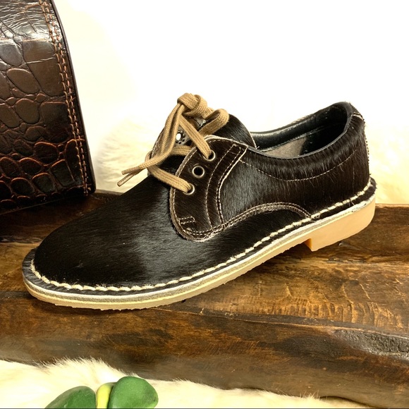 Uwezo | Shoes | Nwt Uwezo Calf Hair Desert Lace Up Oxford Shoes | Poshmark
